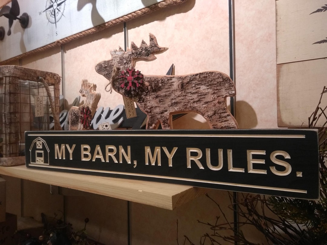 Wooden Barn Sign, Wood Farmhouse Décor, Christmas Gift - Etsy