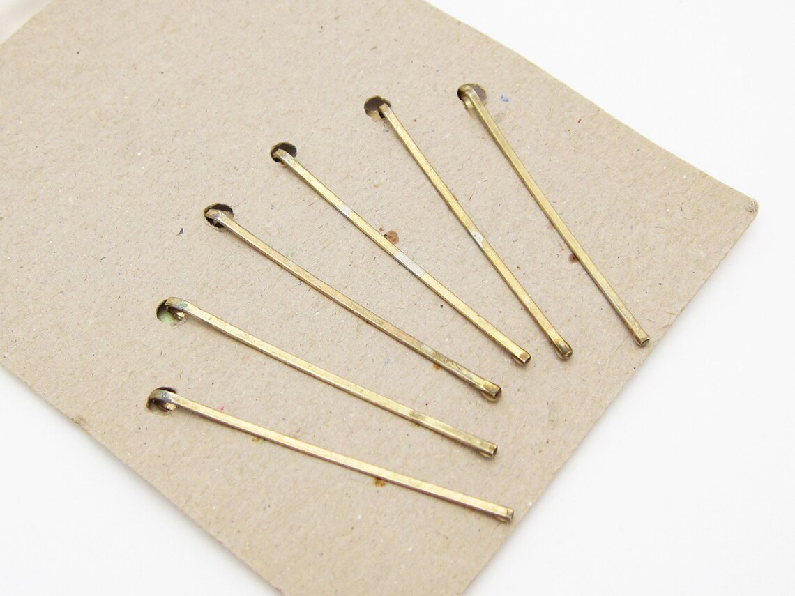 1960's Vintage Bobby Pins, Set of 6 Red/purple/grey CAR RACE Hair Pins ...