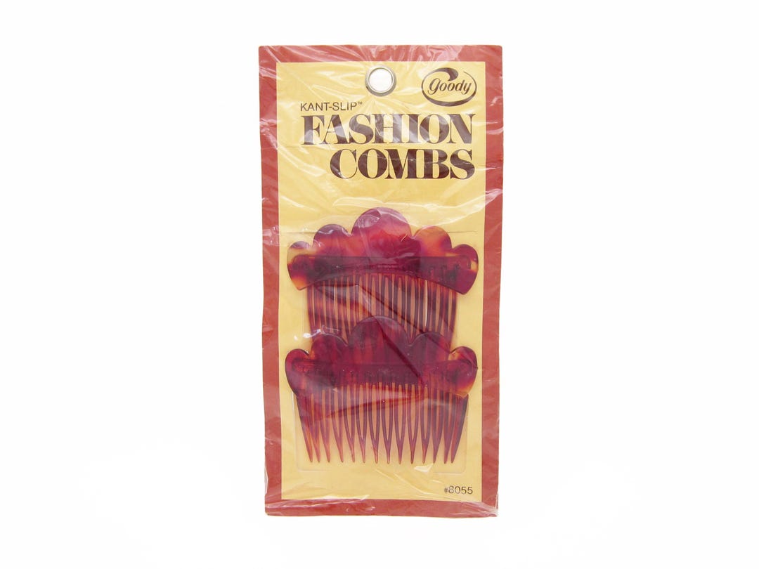 1970's GOODY Vintage Side Hair Comb PAIR, 2.8" Translucent ...