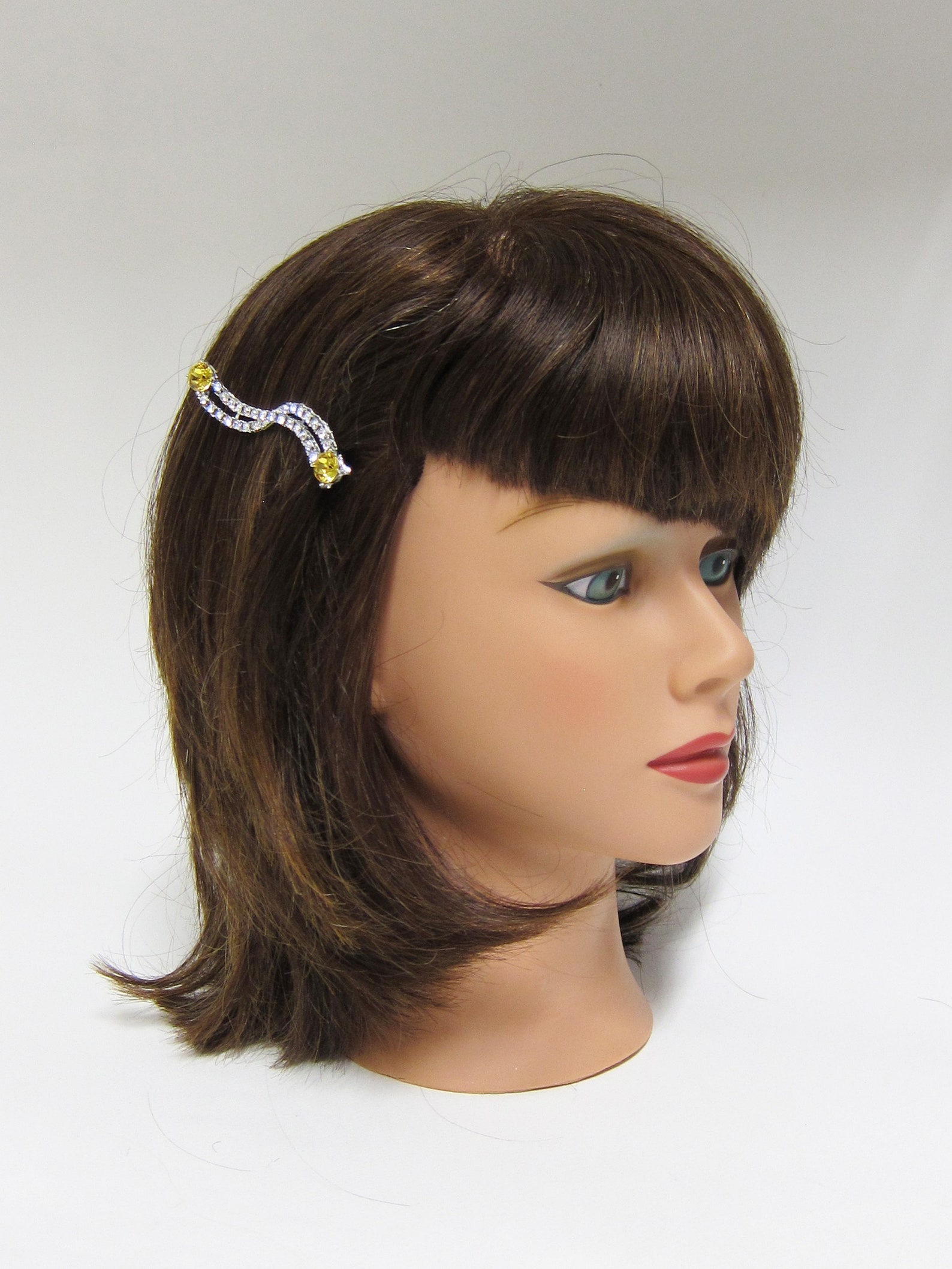 1950's Vintage Hair Clip 2.7 Silver-tone WAVE - Etsy