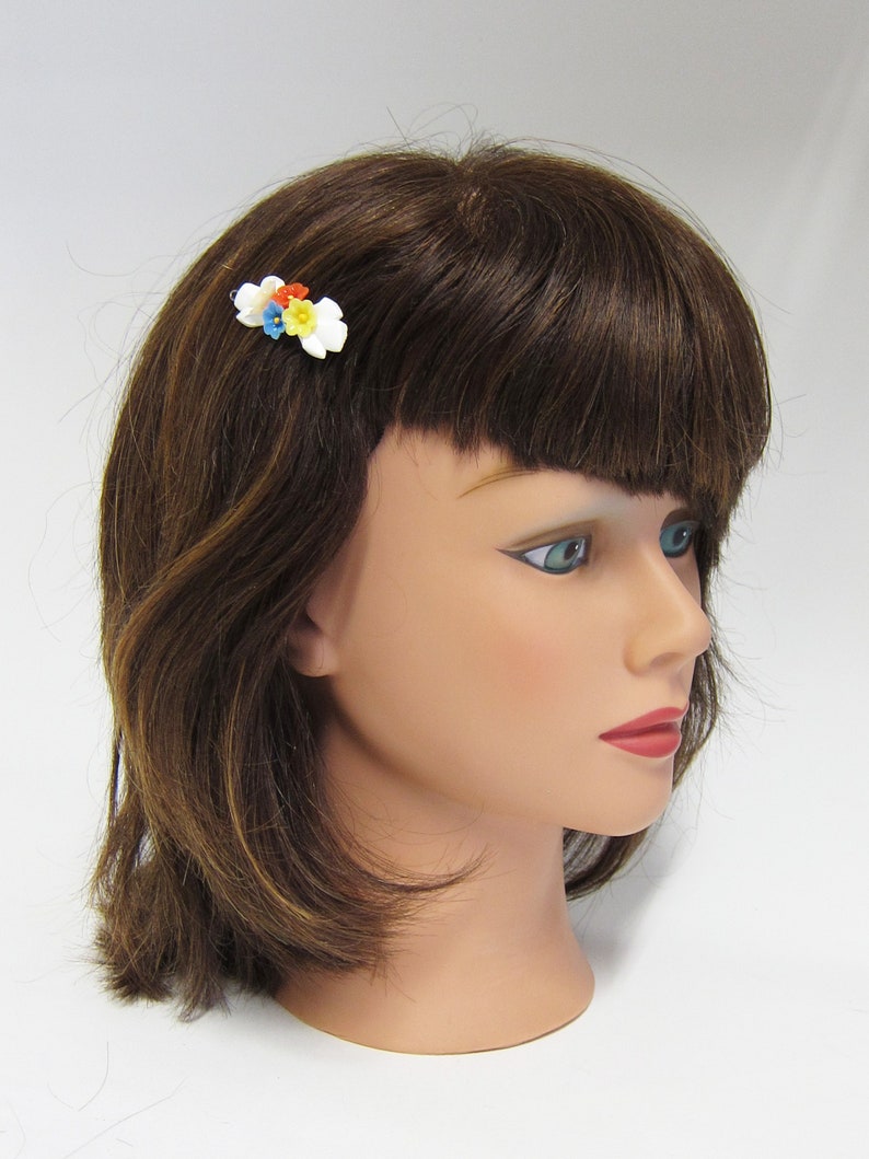 1950's TILCO Vintage Hair Clip 1.7 White Plastic - Etsy