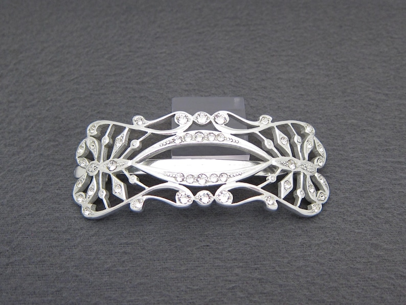LARGE 1910's Art Nouveau Era ANTIQUE Hair Clip, 3.3