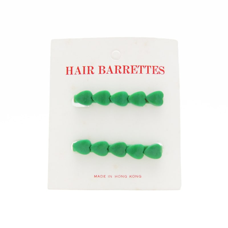 Green Barrette - Etsy