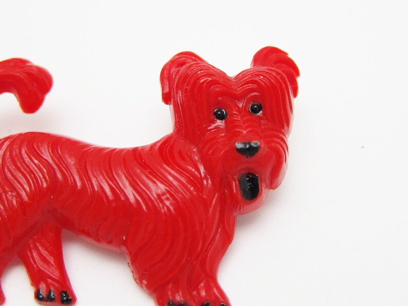 1950's TIP-TOP Vintage Hair Clip 1.5 Red Plastic | Etsy