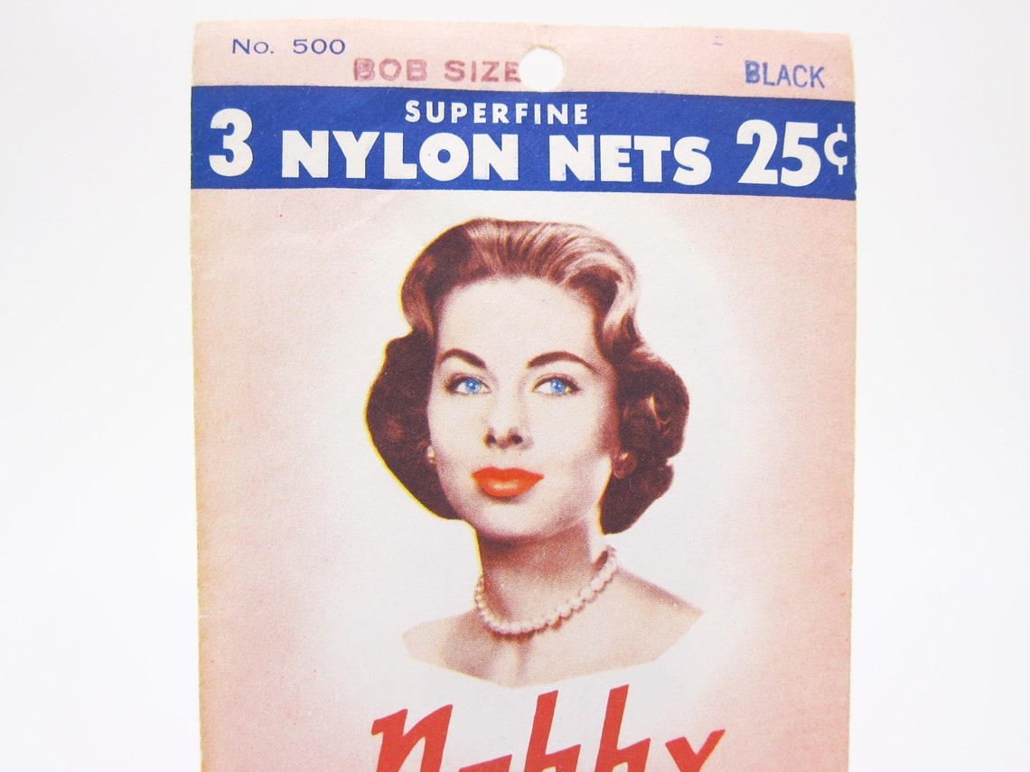1950's Vintage BLACK Hair Nets Set of 3 Nylon NOBBY Hair | Etsy