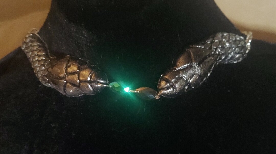 Special kissing Snakes Statement Necklace Inspired by the Venomous People in Life and Their ...