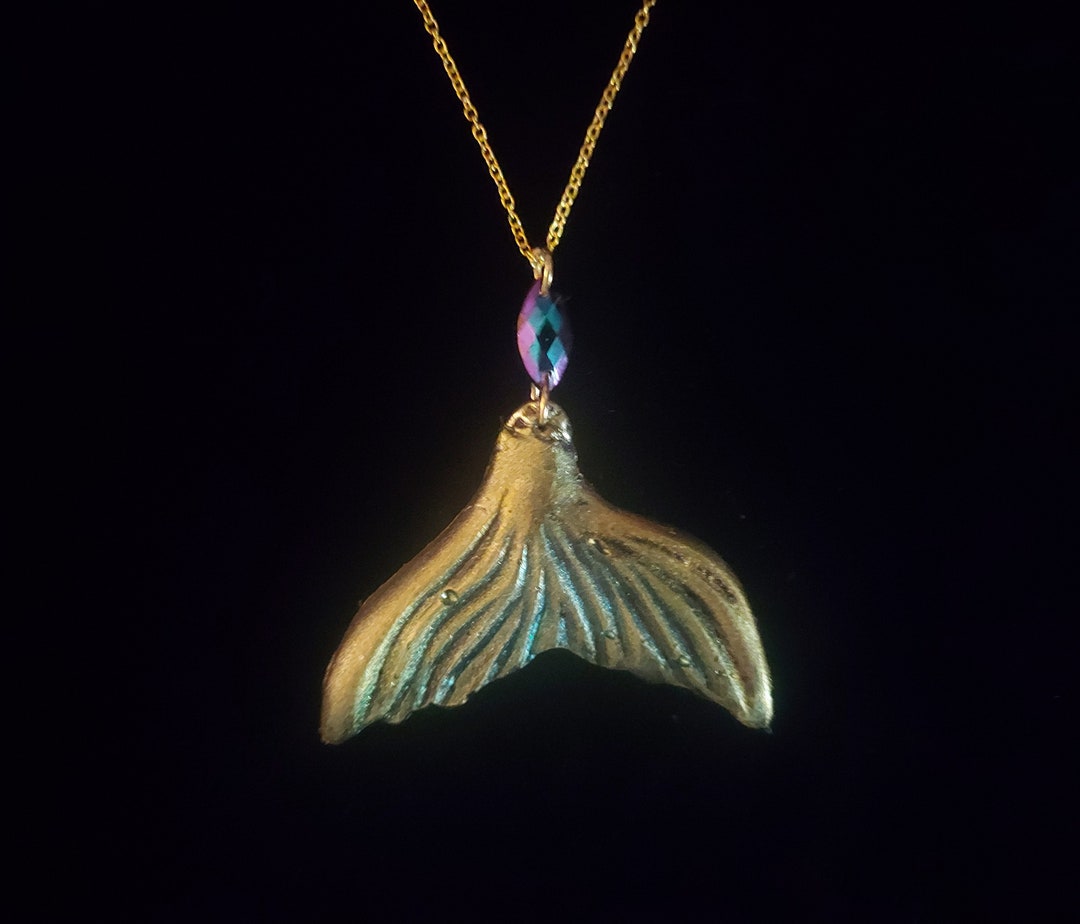 Cute Little Mermaid Fin Necklace! Sea Pendant, Perfect Gift for Girls ...