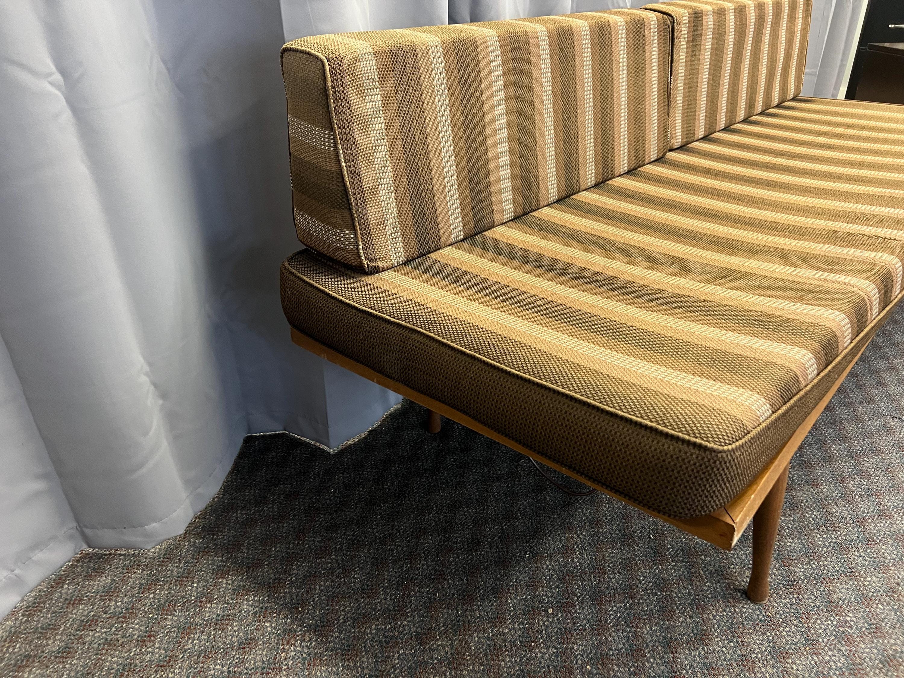 Mid Century Modern WOOD DAYBED Couch Vintage Sofa Loveseat Retro ...