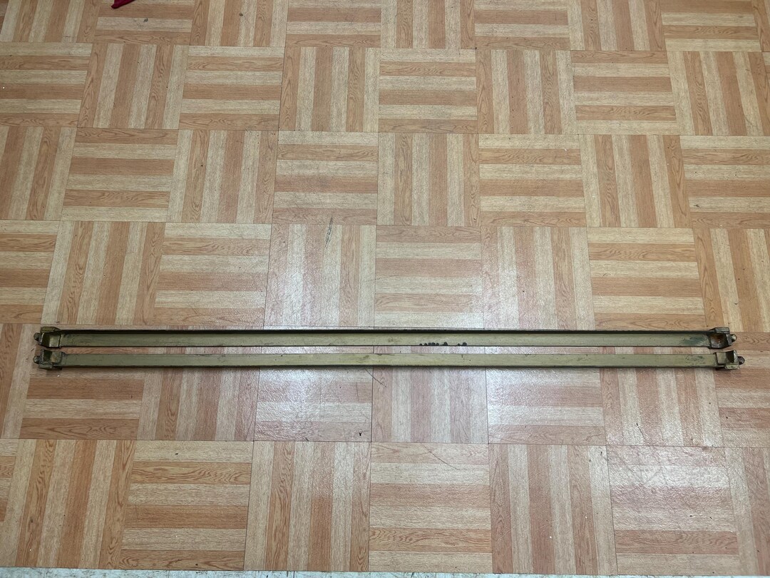 Antique BED RAILS Cast Iron Tapered Pin Ends Frame Twin Full Size ...