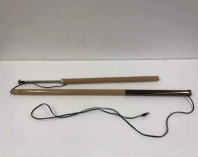 Vintage TENSION POLE LAMP Parts Lot Spring Loaded Beige Gold Floor ...