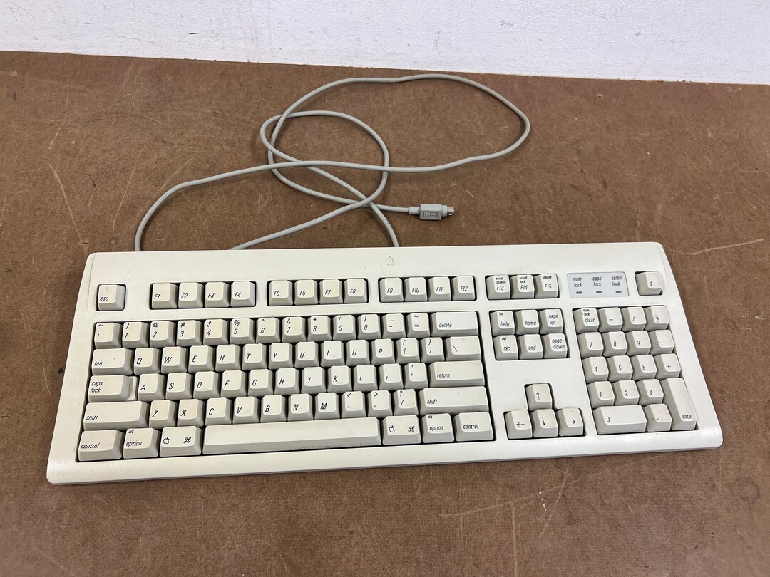 Vintage Apple Design Corded ADB Keyboard M2980 Mac Macintosh - Etsy