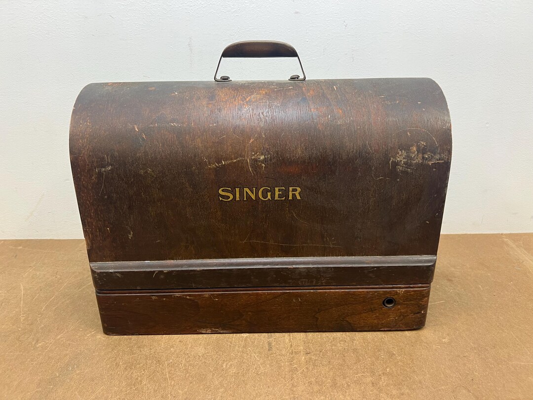 Vintage Sewing Machine SINGER STORAGE CASE Empty for Model 99 128 ...