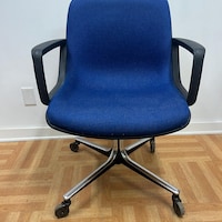 Vintage Desk Chair, 1970s, Mid Century, MCM, Retro, Office, Chrome ...