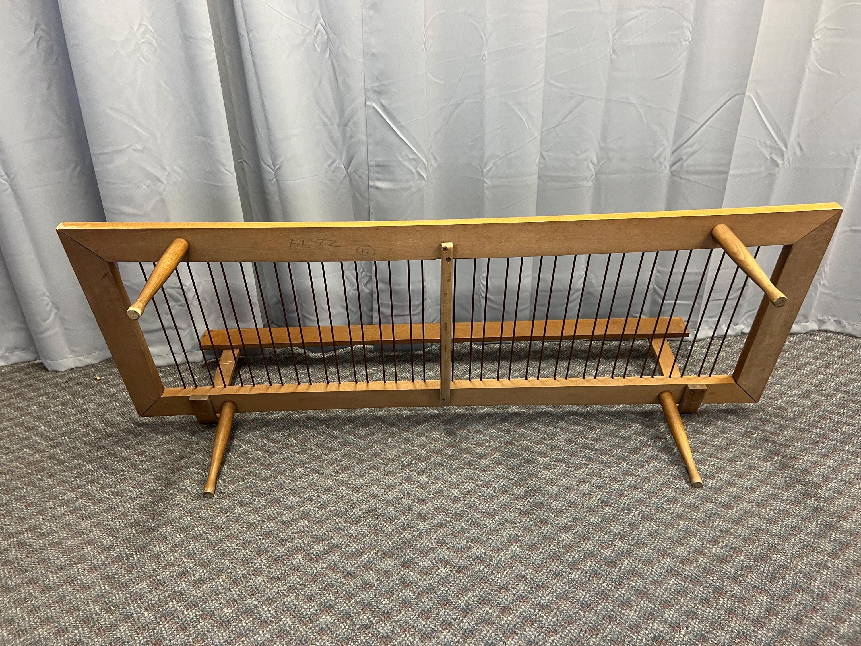 Mid Century Modern WOOD DAYBED Couch Vintage Sofa Loveseat Retro ...