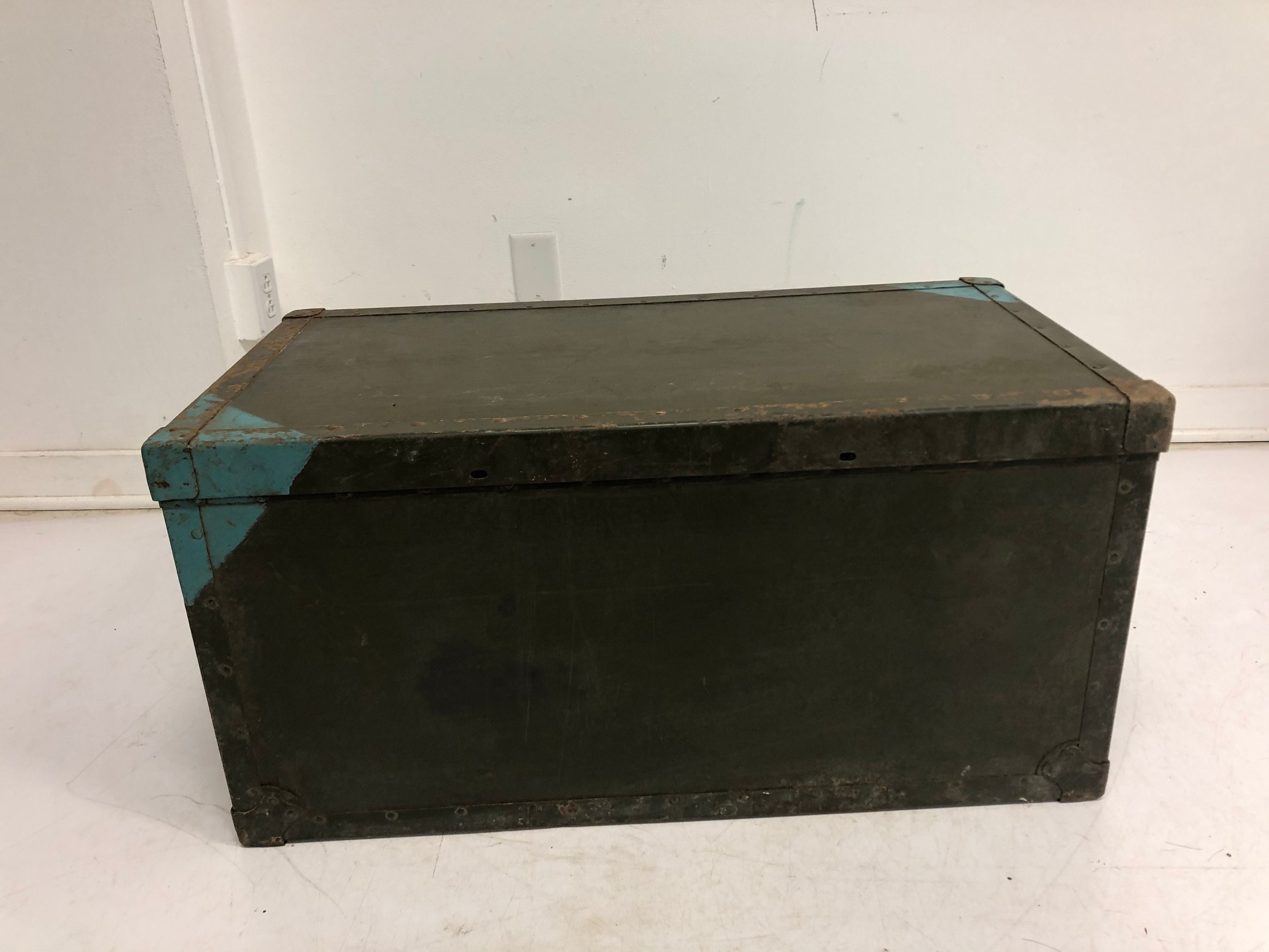 Wooden Military Footlocker