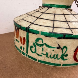 Vintage COCA COLA Hanging Lamp Ceiling Billiards Pool Light Shade ...