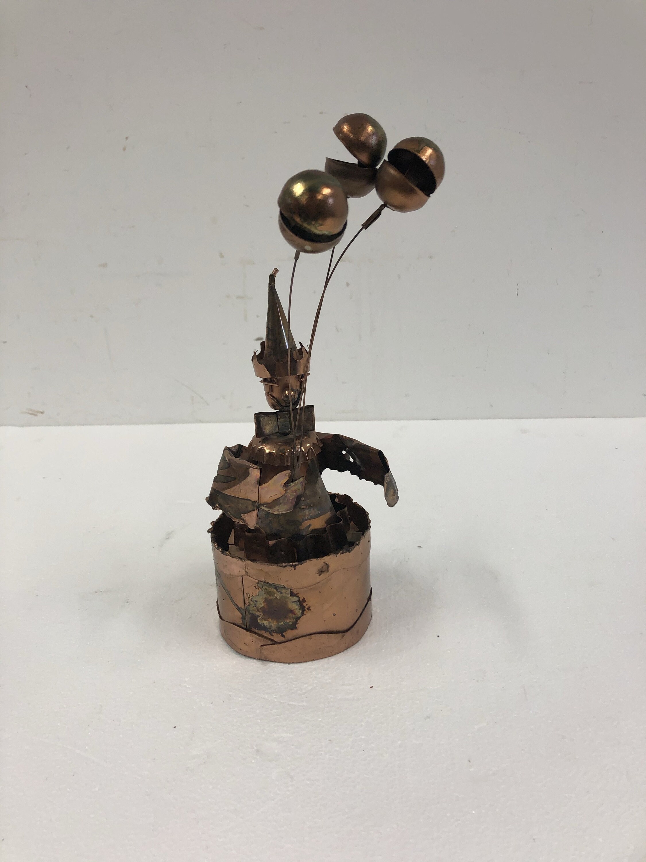 Music Boxes Collectibles Vintage 70s Copper CLOWN MUSIC BOX mid century ...