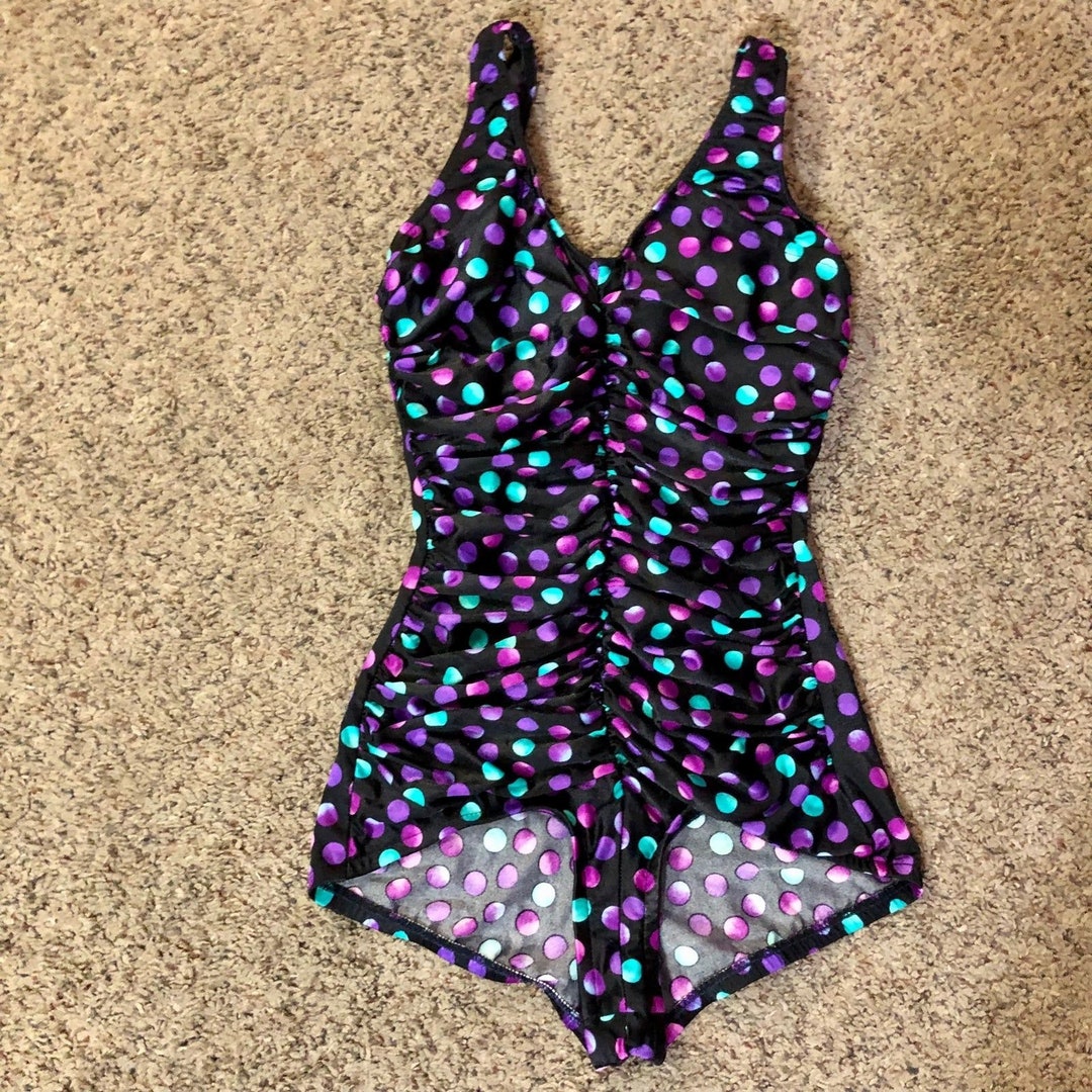 Vintage Monte Carlo Beach Club Swimsuit Womens 10 Used One Piece - Etsy
