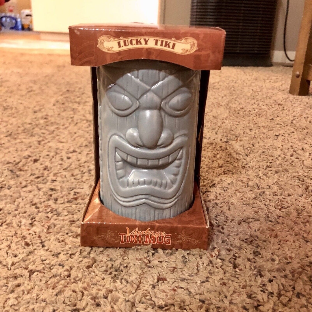 Vintage Tiki Mug Hawaiian Collection NEW Gray - Etsy