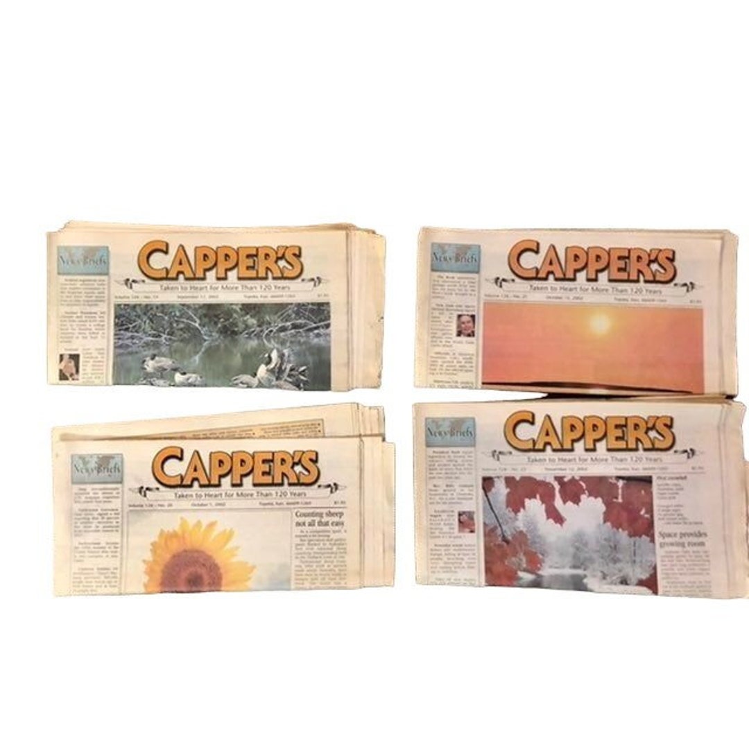 Vintage 2002 Cappers Newspapers - Set of 4 Used Farmer - Etsy