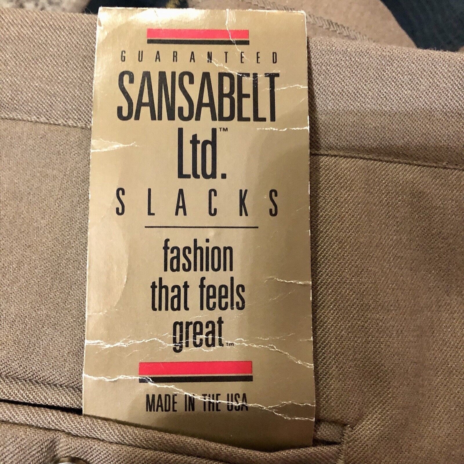 Vintage Sansabelt by Jayant Ruby Dress Pants Mens 44 NEW Brown - Etsy