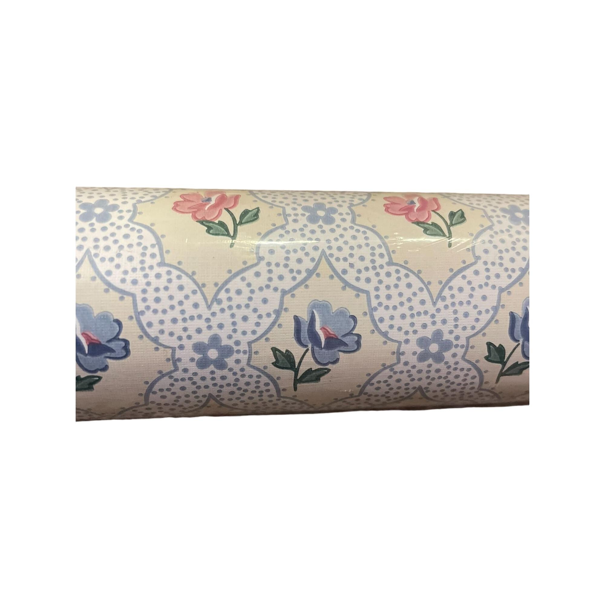 Vintage 1989 Sunworthy Wallpaper One Double Roll NEW Floral - Etsy