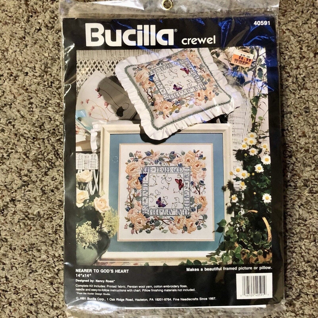 Vintage 1991 Bucilla Crewel Needlecraft Kit NEW 40591 Nearer to Gods ...