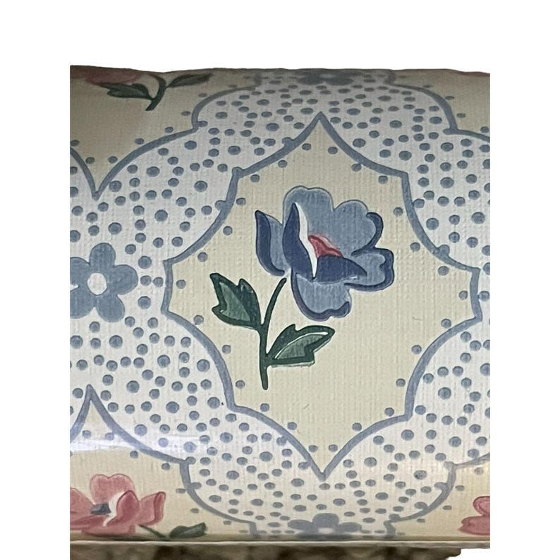 Vintage 1989 Sunworthy Wallpaper One Double Roll NEW Floral - Etsy