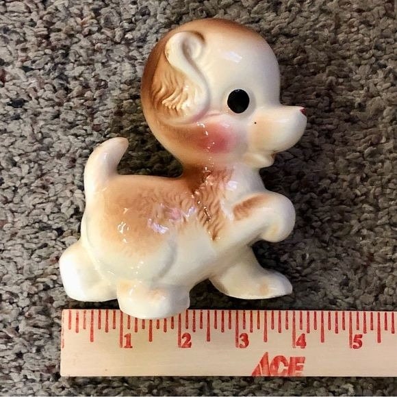 Vintage Ruth Rempel Perky Puppy Figurine Used Diamond Pottery - Etsy