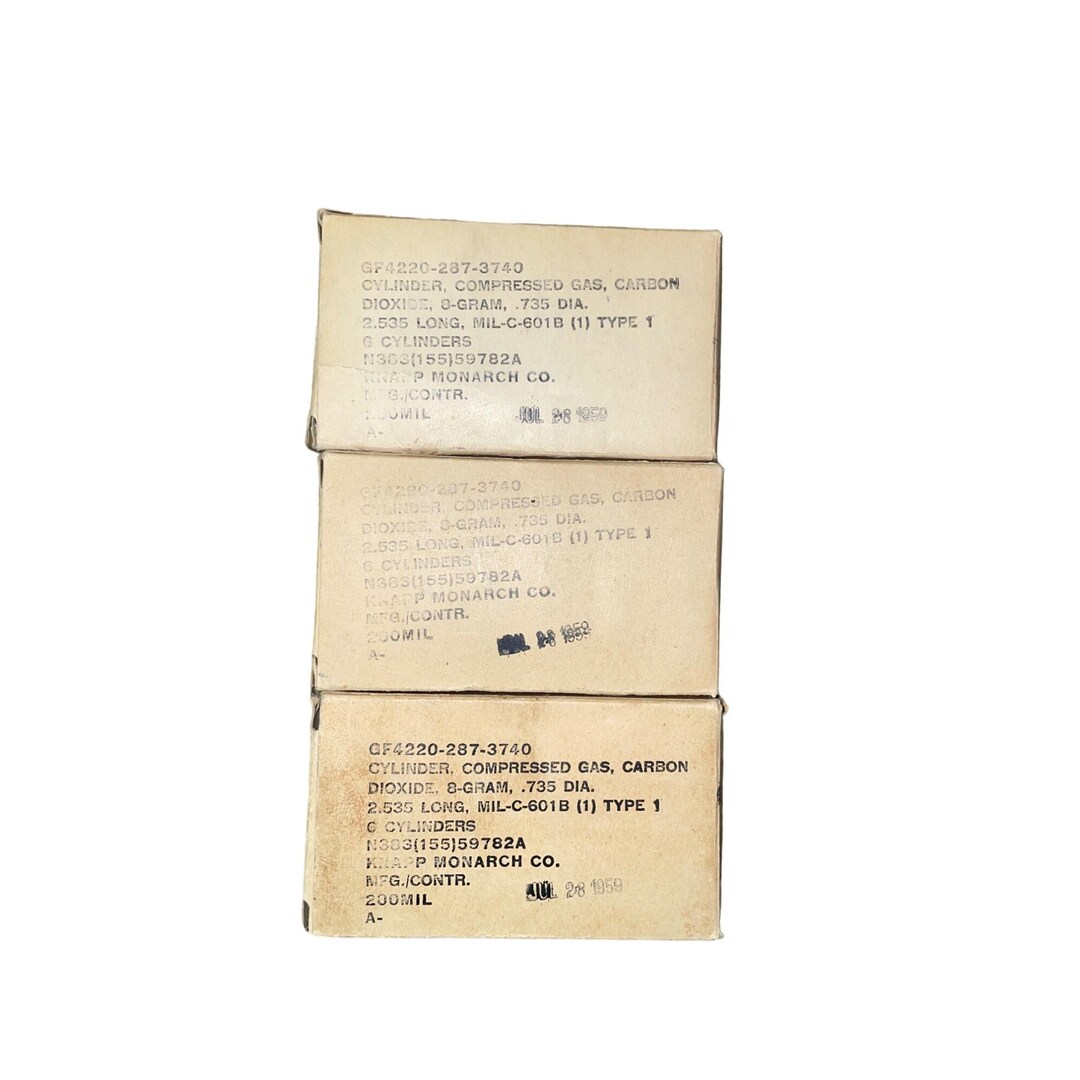 Vintage 1959 Knapp Monarch Co Compressed Gas, Carbon Cylinder (18 Total ...