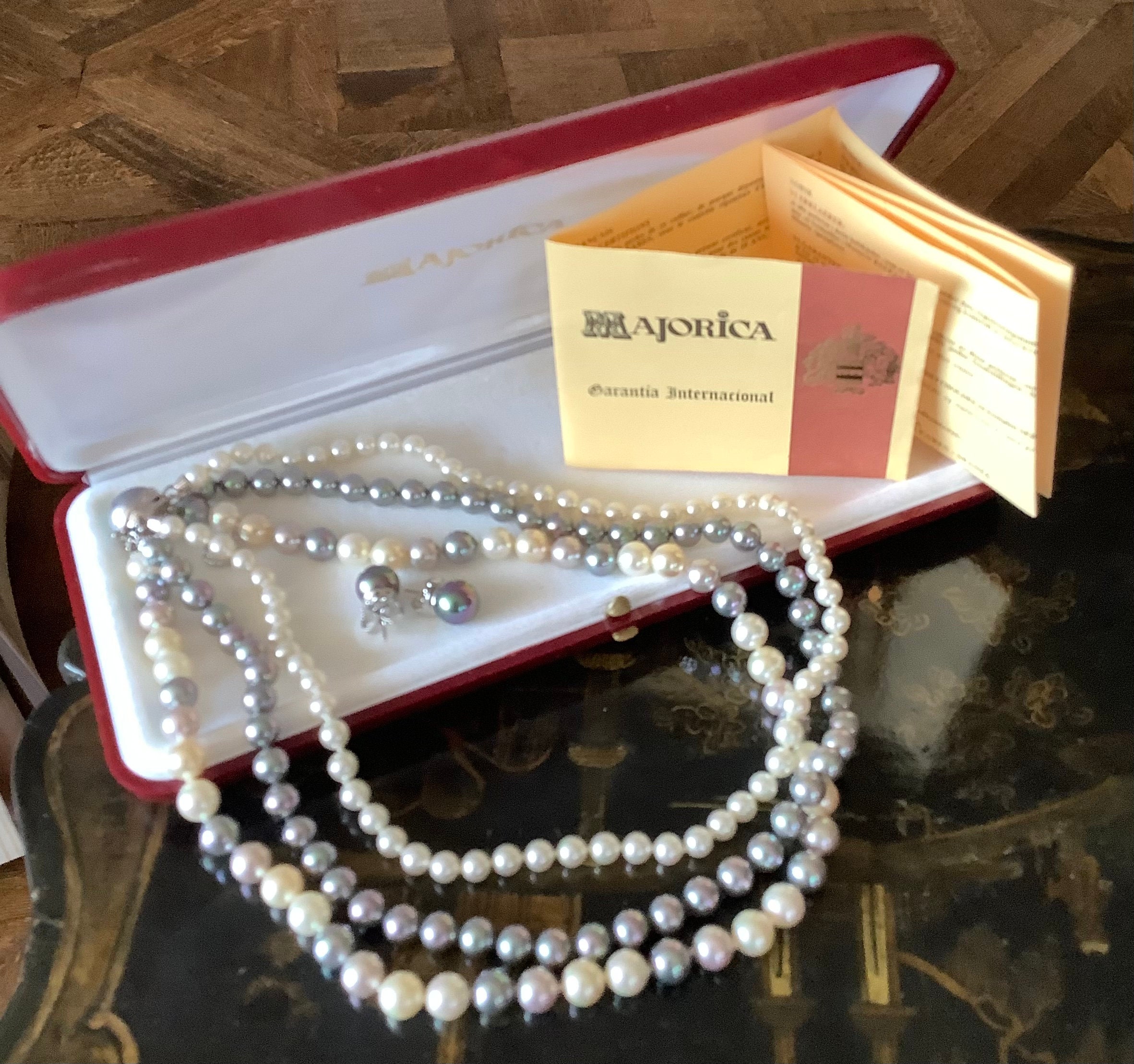 Majorica Vintage Pearl Necklace With Original Silver Clasp, 53% OFF Majorica Vintage Pearl Necklace With Original Silver Clasp, 53% OFF