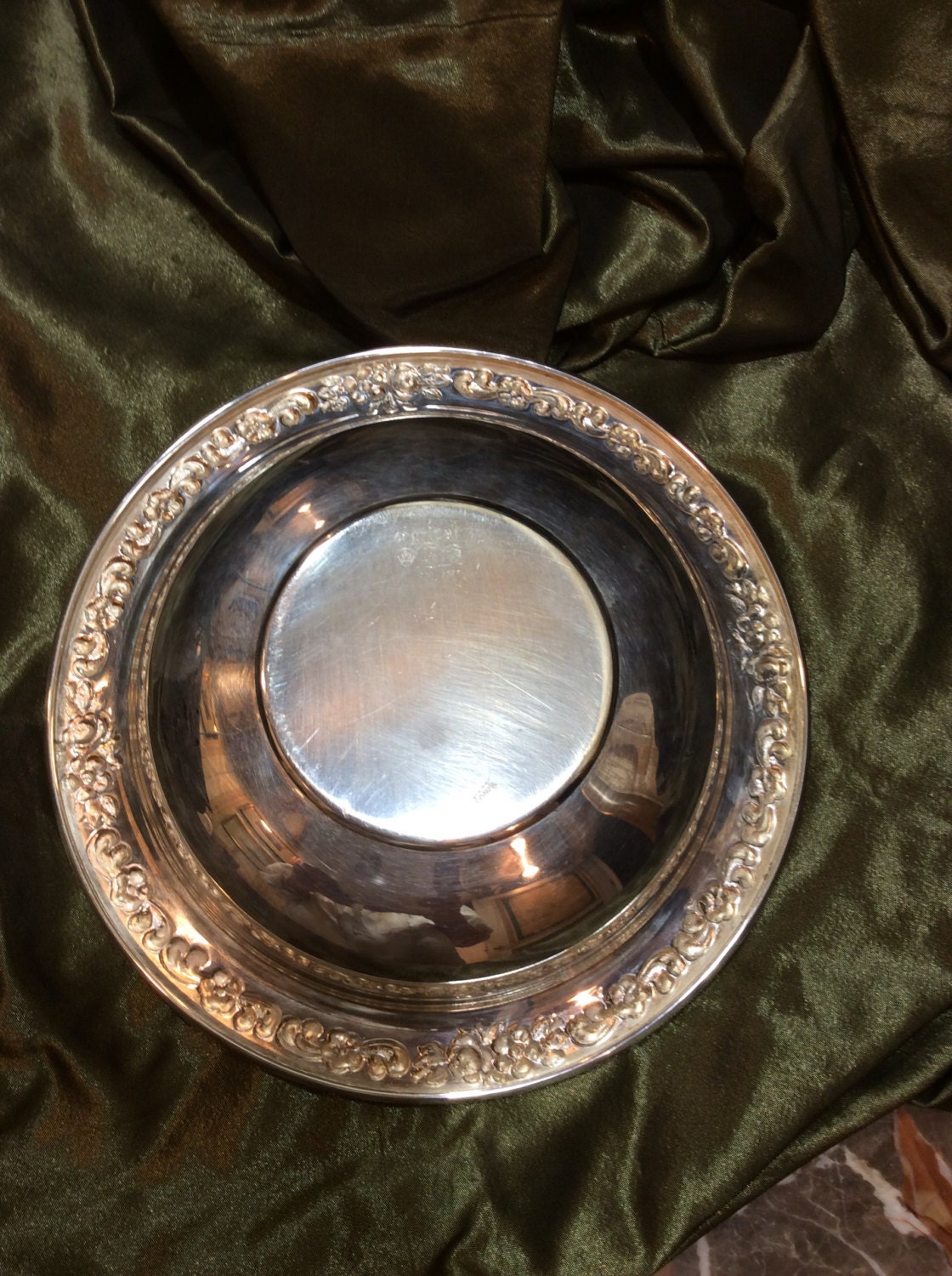 Small Round Silver Plate Bowl by American Silver Smith - Etsy