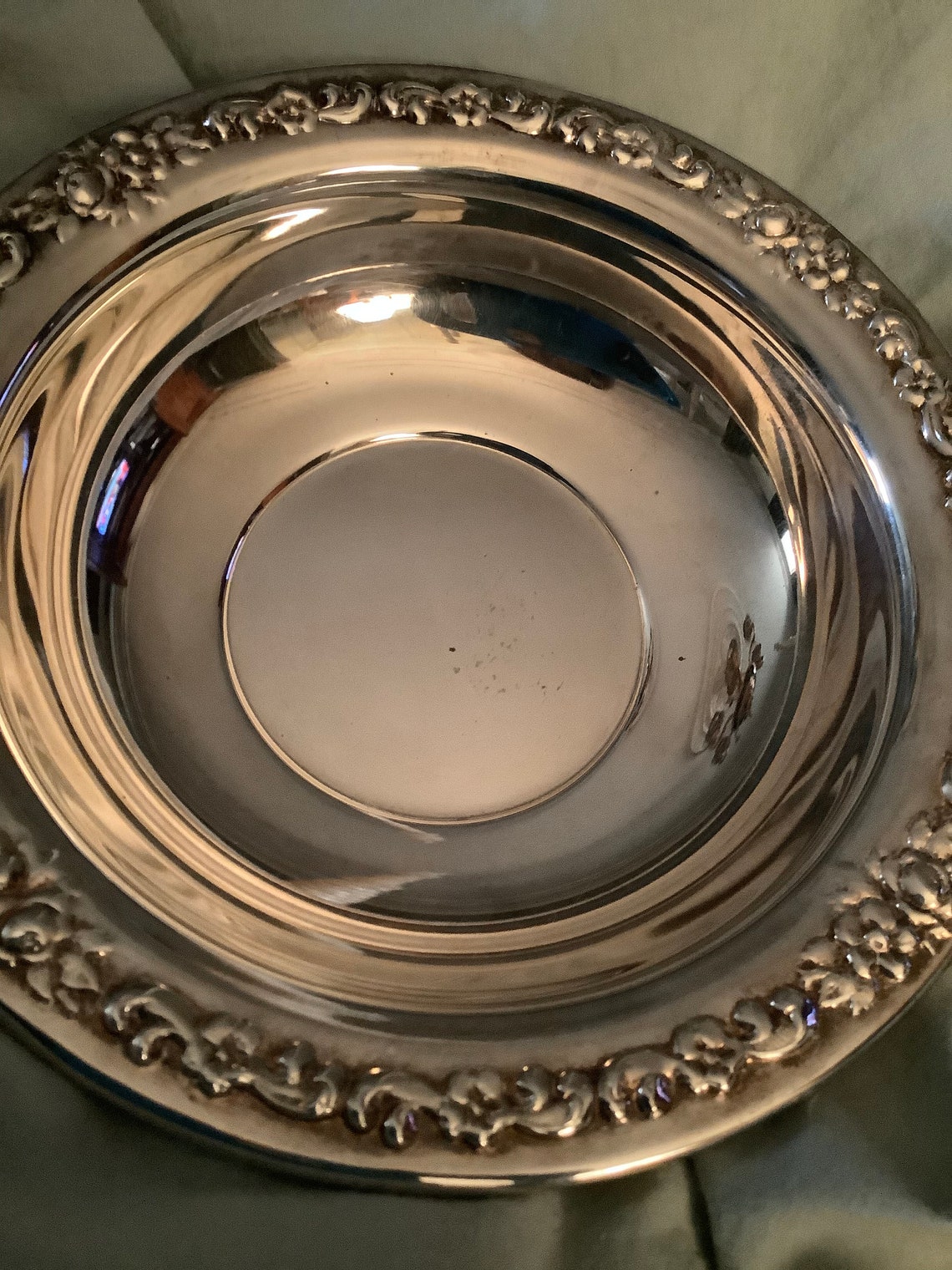 Small Round Silver Plate Bowl by American Silver Smith - Etsy
