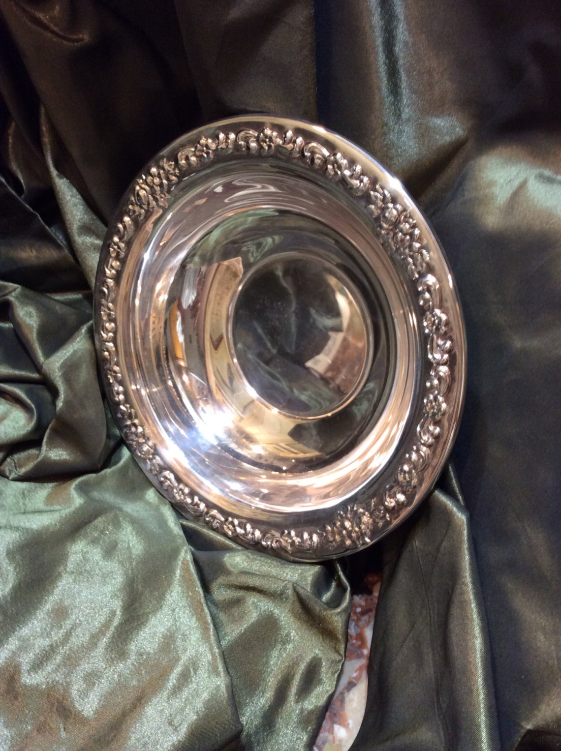 Small Round Silver Plate Bowl by American Silver Smith - Etsy