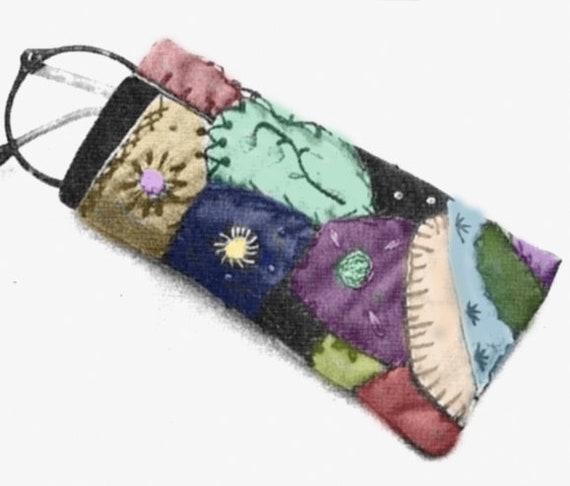 Directions to Make A Crazy Quilt Eyeglass Case PDF Instant | Etsy