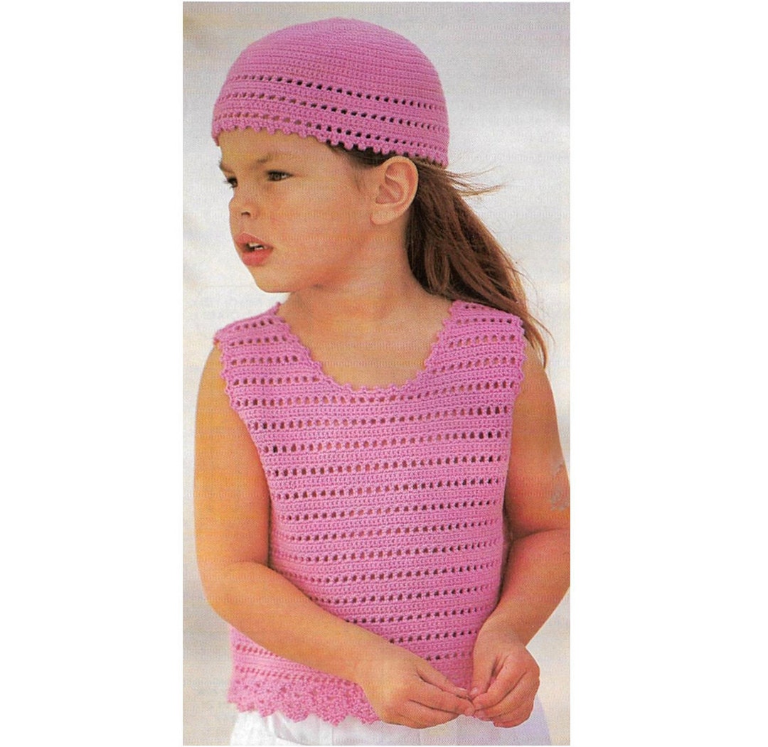 Crochet Pattern for Girl's Top - PDF Instant Pattern Download ...