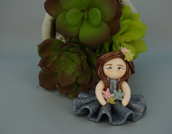 Succulent Chibi Polymer Clay Figurine Clay Figurine Clay | Etsy