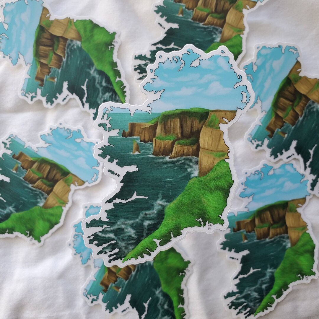 Cliffs of Moher Ireland Waterproof Transparent Sticker - Etsy