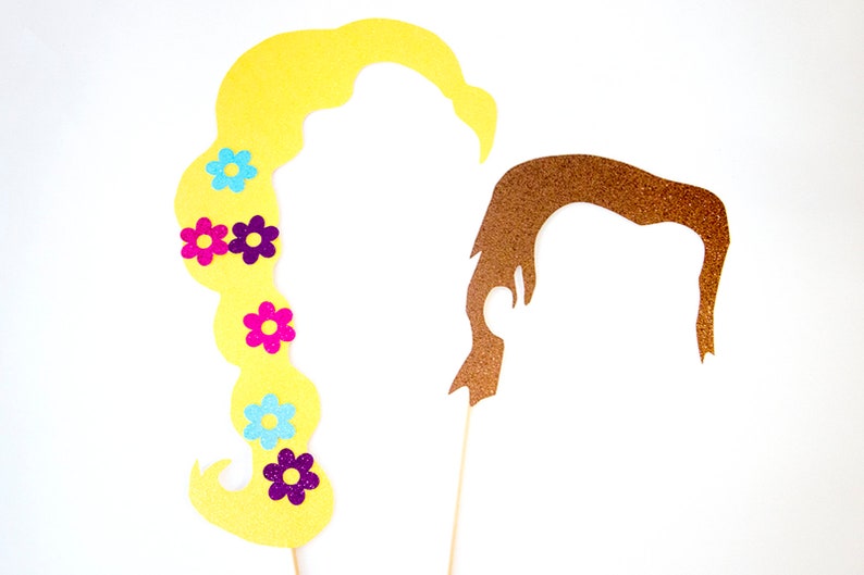 Rapunzel Photo Booth Prop SVG File, Silhouette Cut File, Cricut Cut ...