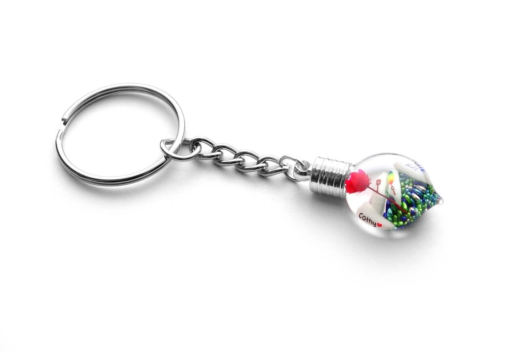 Name Keychain, Custom Key Chain, Personalized Jewelry, Name on Rice, Personalized Keychain, Rice ...