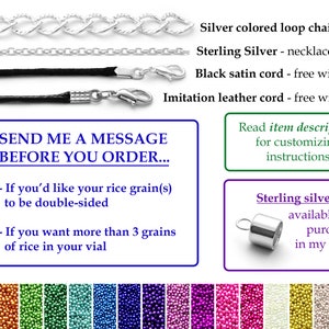 Name on Rice Necklace Unique Gift for Kids Name on Rice | Etsy Australia