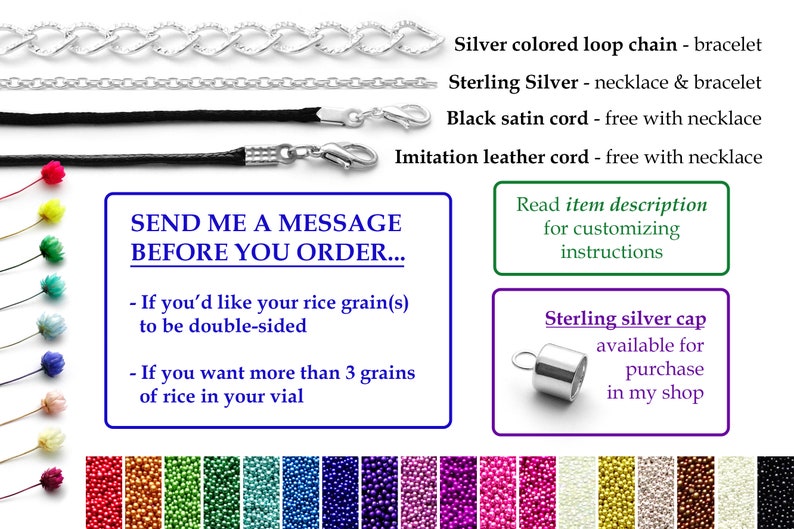 Name on Rice Necklace Unique Gift for Kids Name on Rice | Etsy Australia