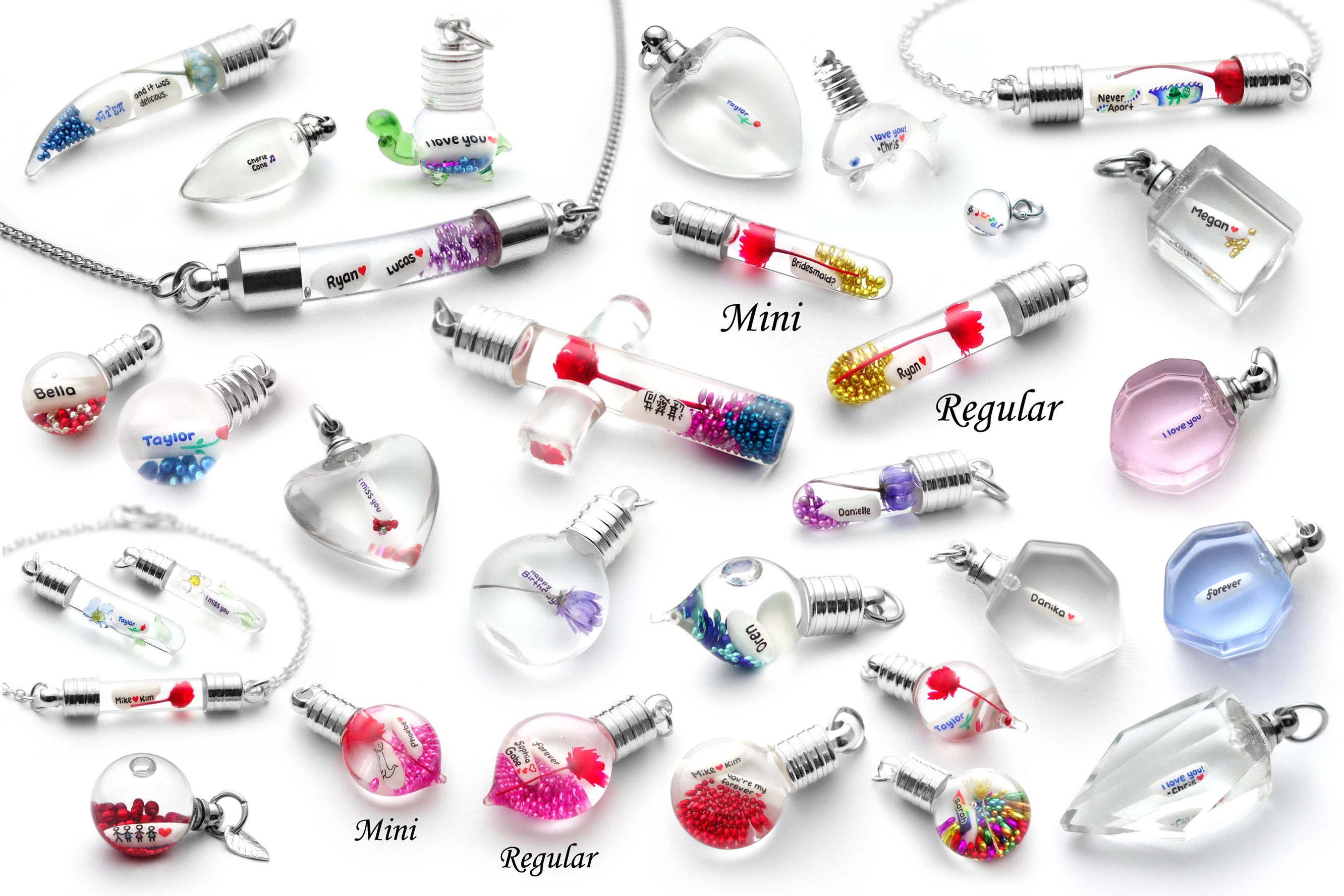 Keychain with Name Rice Keychain Custom Keychain | Etsy