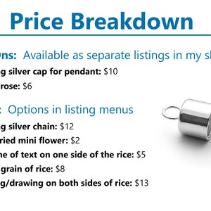 Name on Rice Necklace Unique Gift for Kids Name on Rice - Etsy Australia