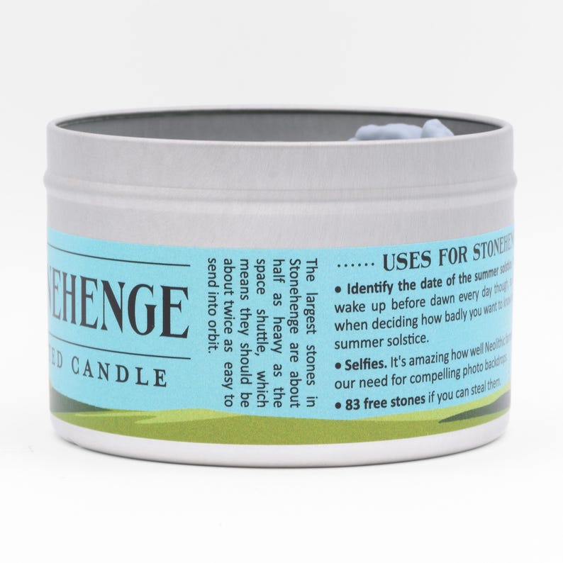 Stonehenge Scented Candle | Great Gift for a Druid | Smells Like Wet ...