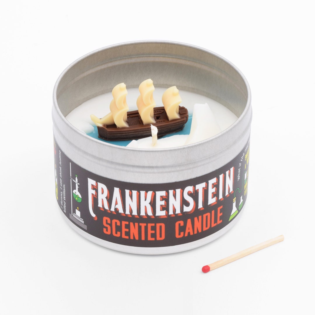 Frankenstein Scented Candle | Gift for Book Lover | Gift for Mad ...