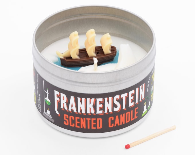 Frankenstein Scented Candle | Gift for Book Lover | Gift for Mad ...