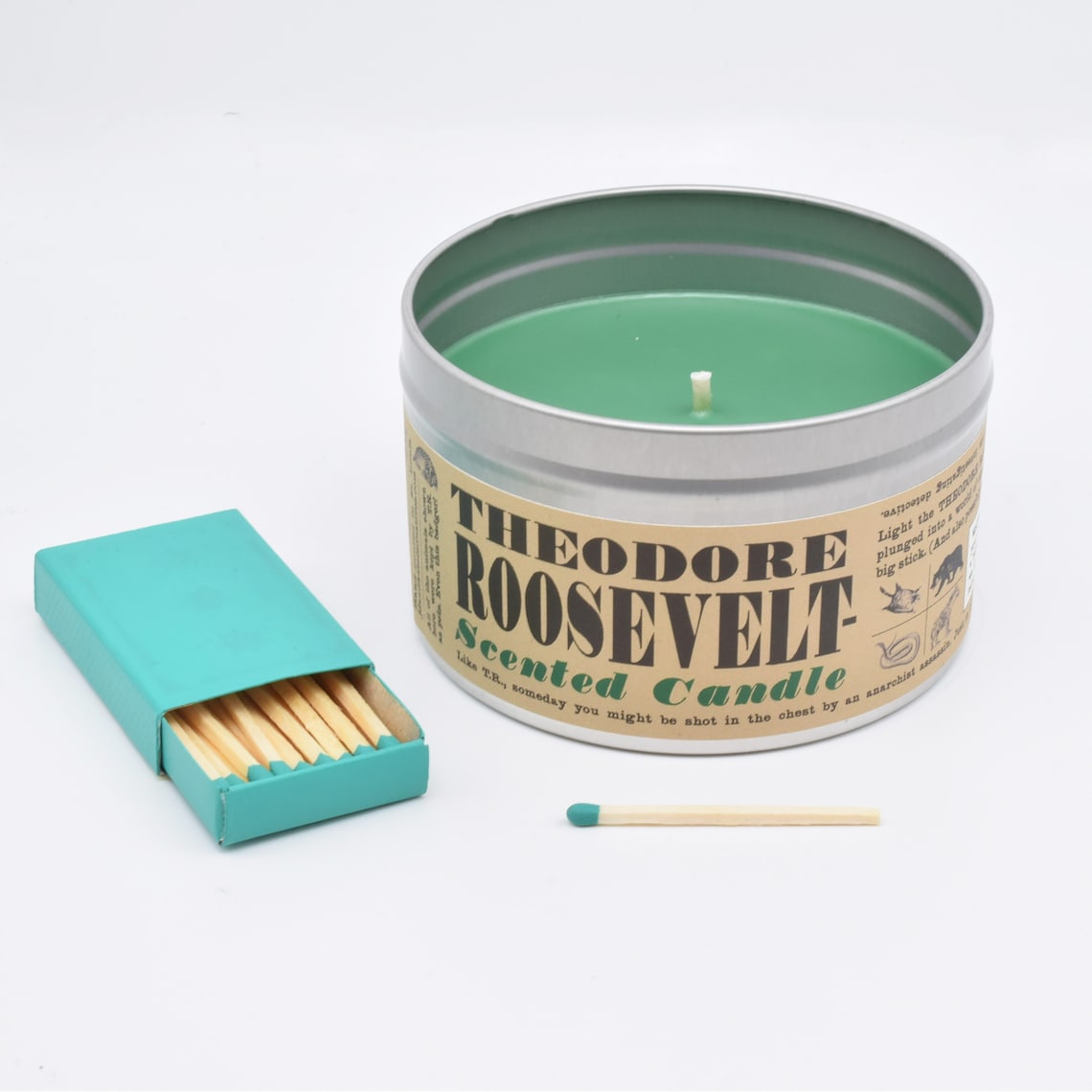 Theodore Roosevelt Scented Candle Funny Father's Day | Etsy