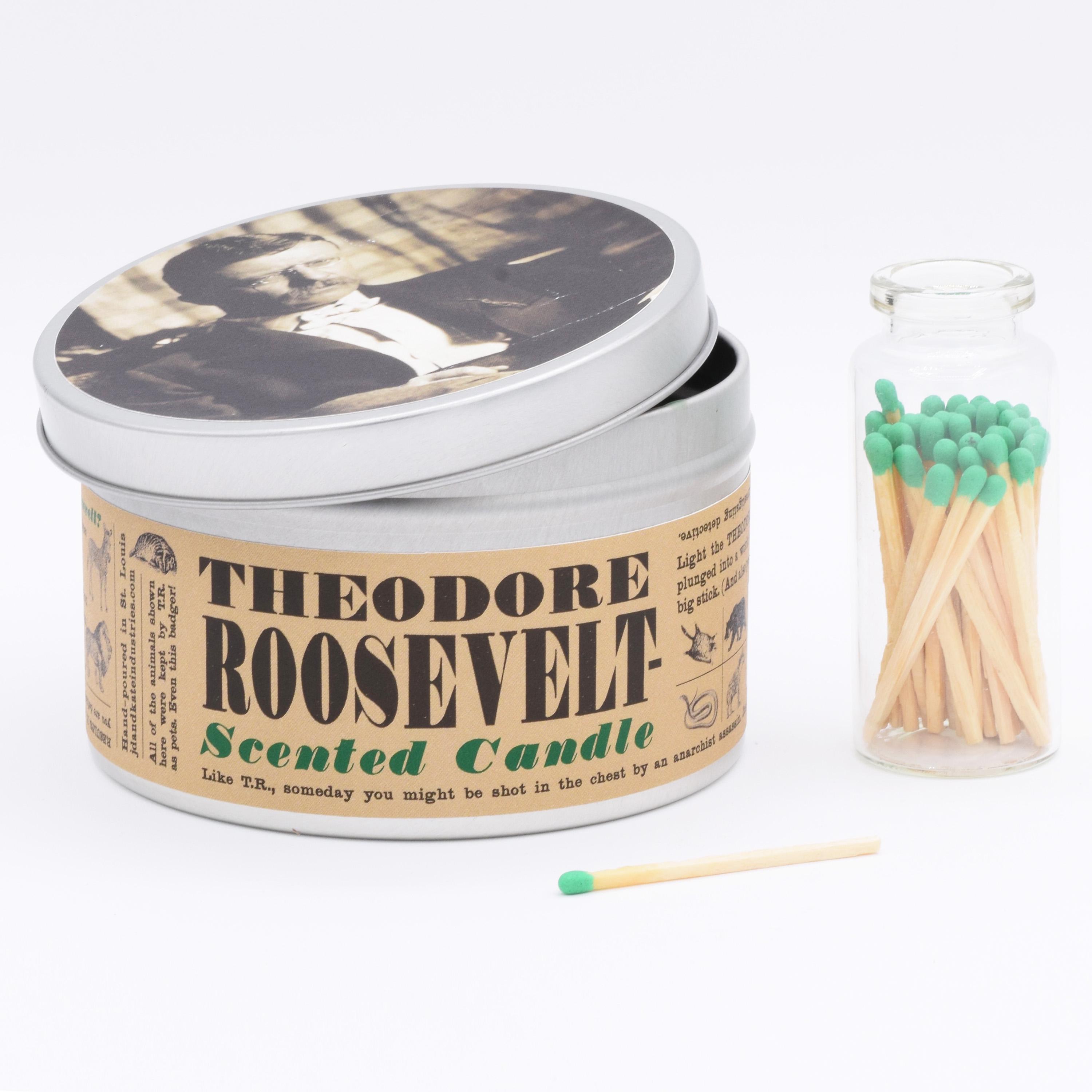 Theodore Roosevelt Scented Candle | Funny Father's Day Gift for Dad ...