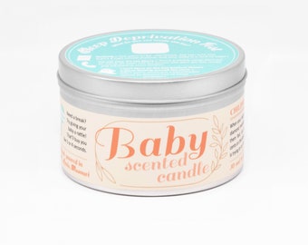 Baby Powder Scented Candle Blended Soy Candle Baby Scent Scented Soy ...